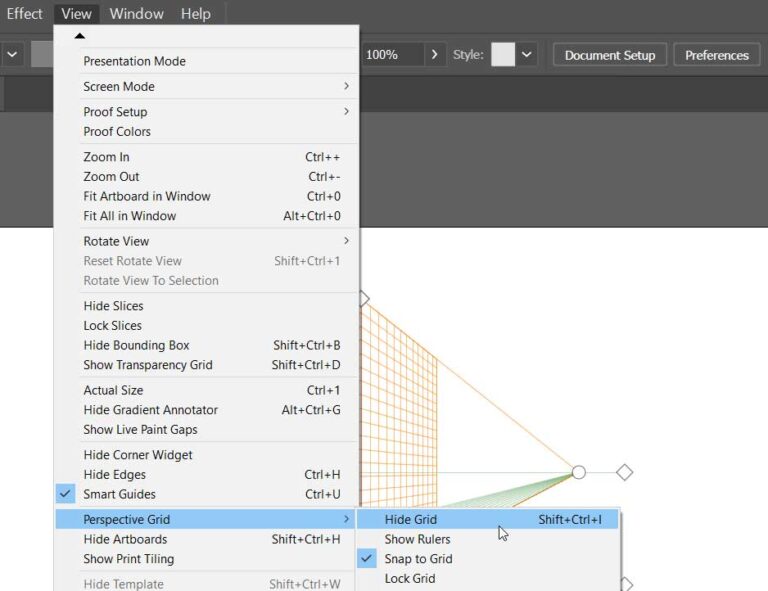 How to Get Rid of the Perspective Grid in Illustrator - Chrono How